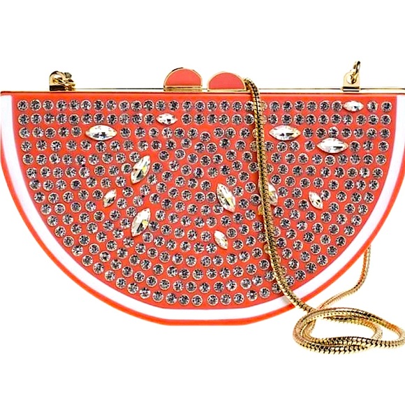 kate spade | Bags | Kate Spade Rhinestone Studded Grapefruit Shoulder ...
